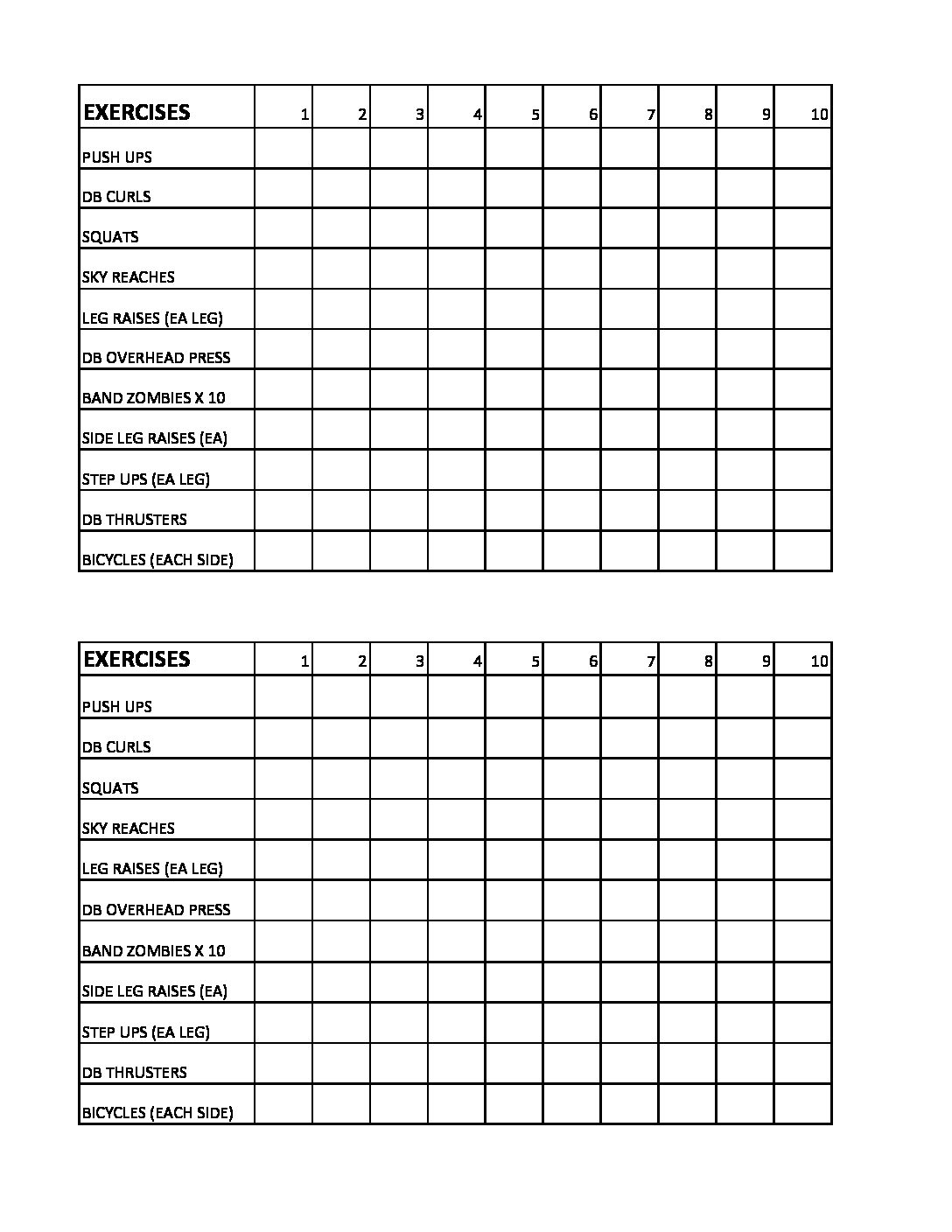 Workout Instructions - BobbySteiner.com